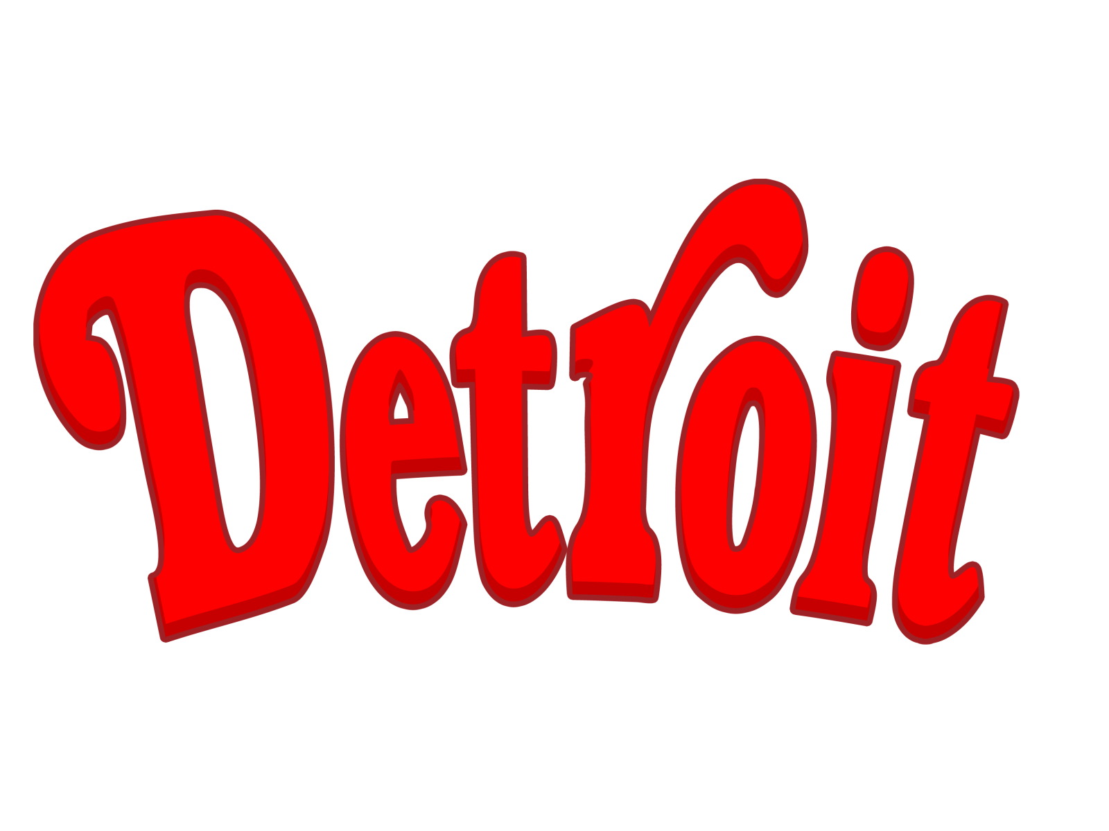 Detroit Wordmark Logo by Sid Aderk on Dribbble