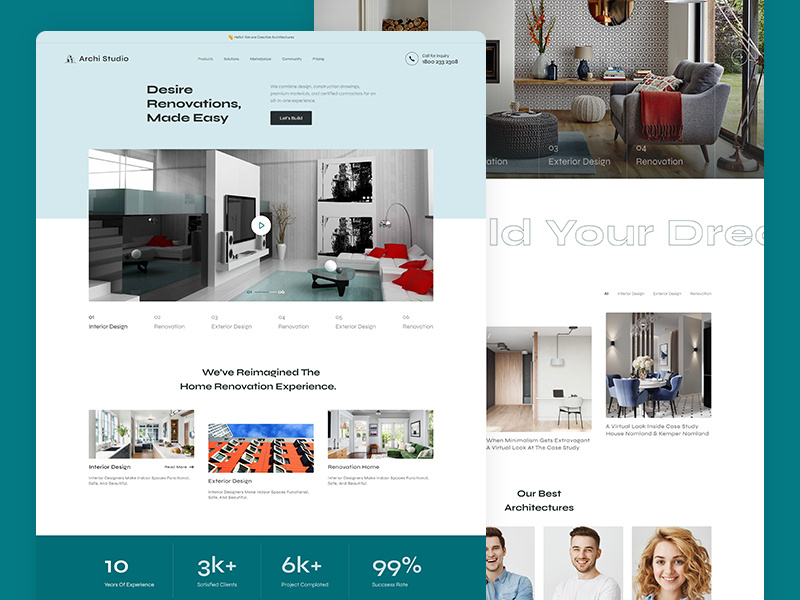 Architect Studio - Modern Agency Landing Page Portfolio Showcase by ...