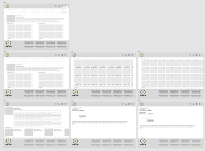 Art Gallery Website Low Fidelity Wireframe by Samuel Ocrah on Dribbble