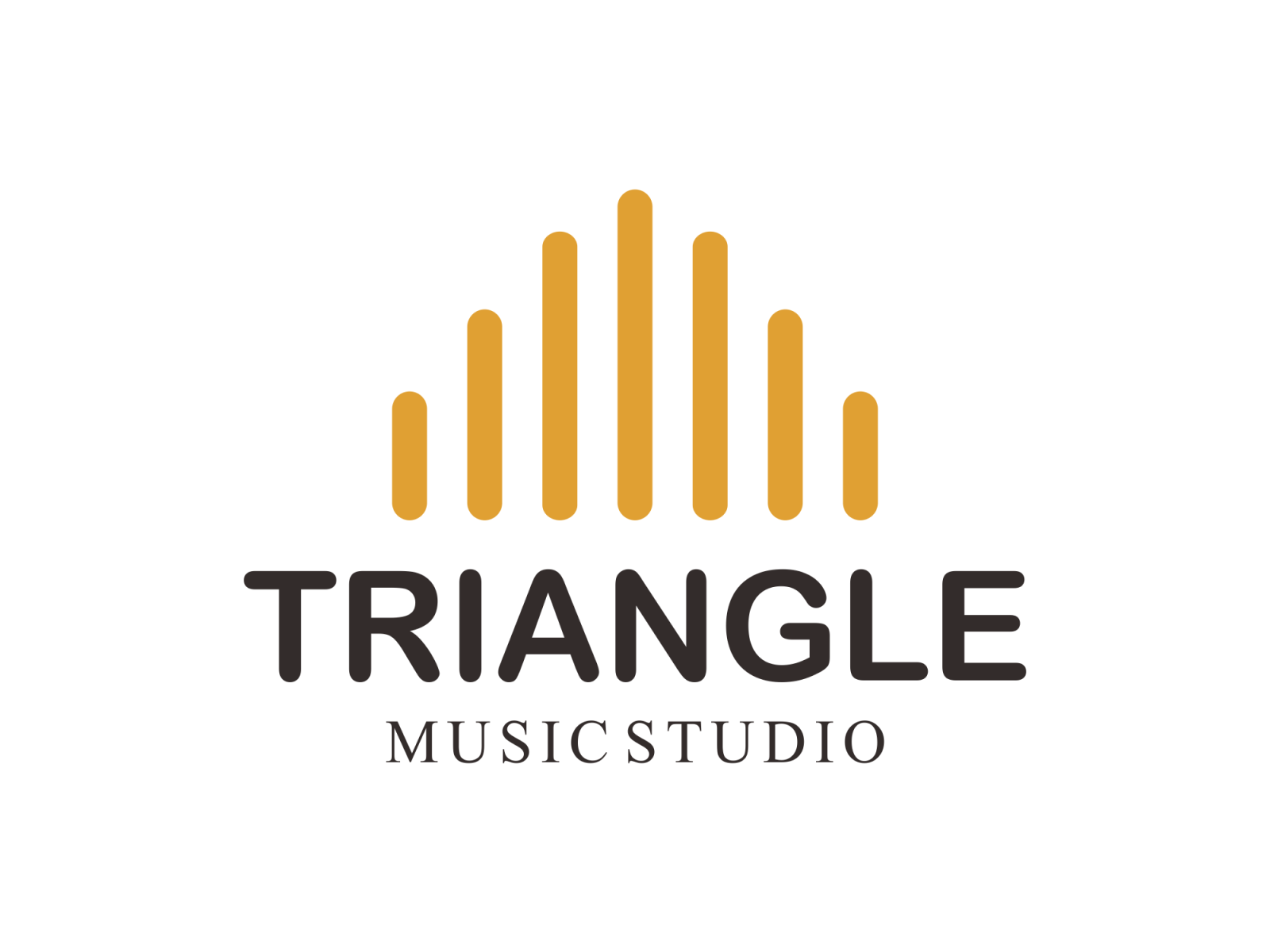 Triangle music studio logo by Afif Fadhlullah Azis on Dribbble