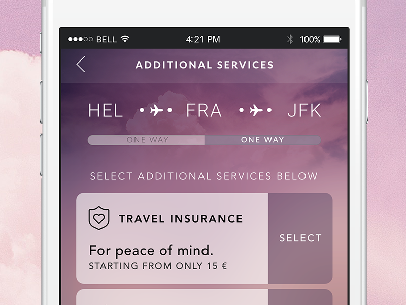 UI Design for a booking service by Ville on Dribbble