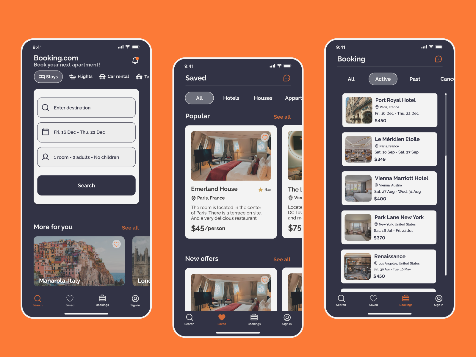Booking Design by Artsemi Simanenkau on Dribbble