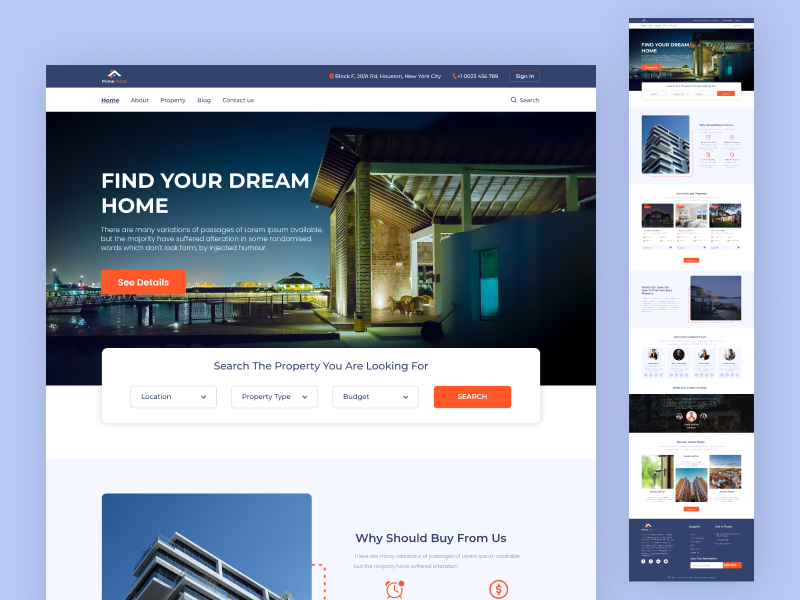 Real Estate Website UI Design by Md. Robiul Aual on Dribbble