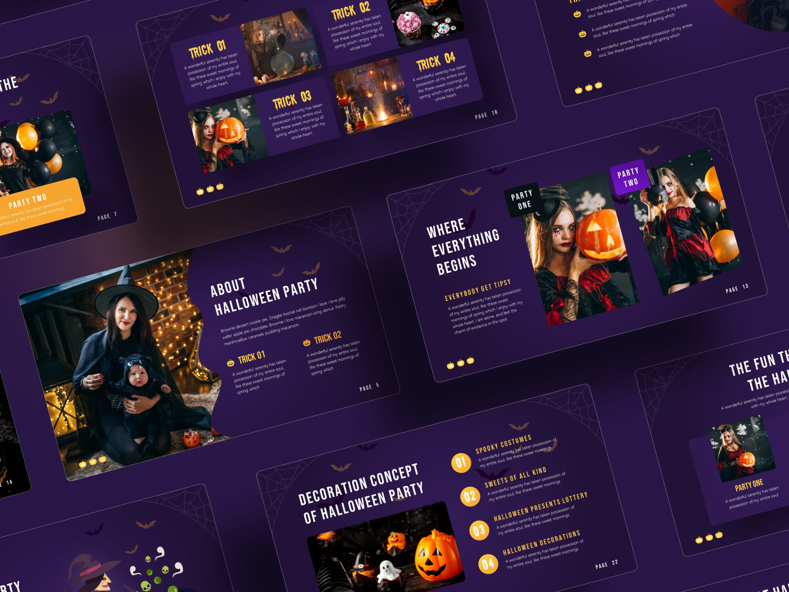 Halloween Party Powerpoint Template by RRGraph on Dribbble