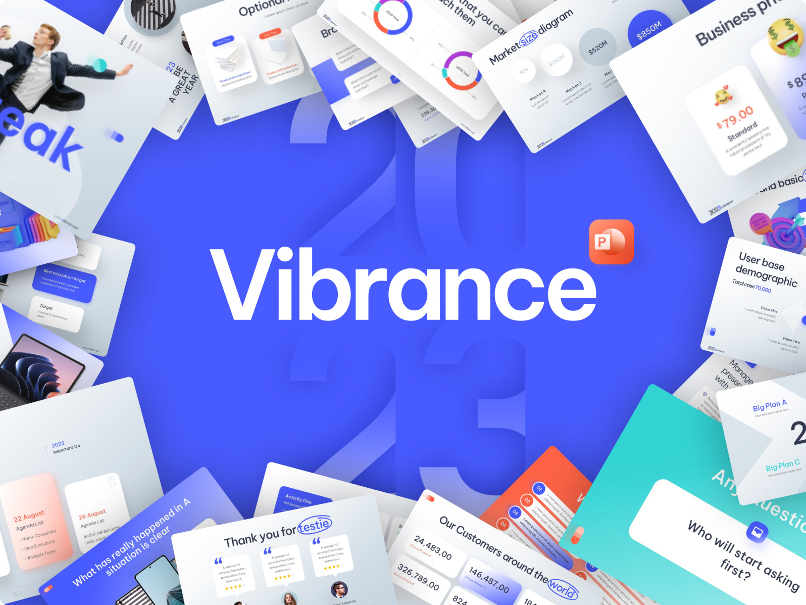 2023 Vibrace Premium PowerPoint Template by RRGraph on Dribbble