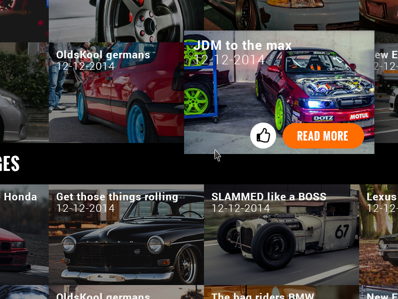 Tuning webdesign by Tim Makor on Dribbble