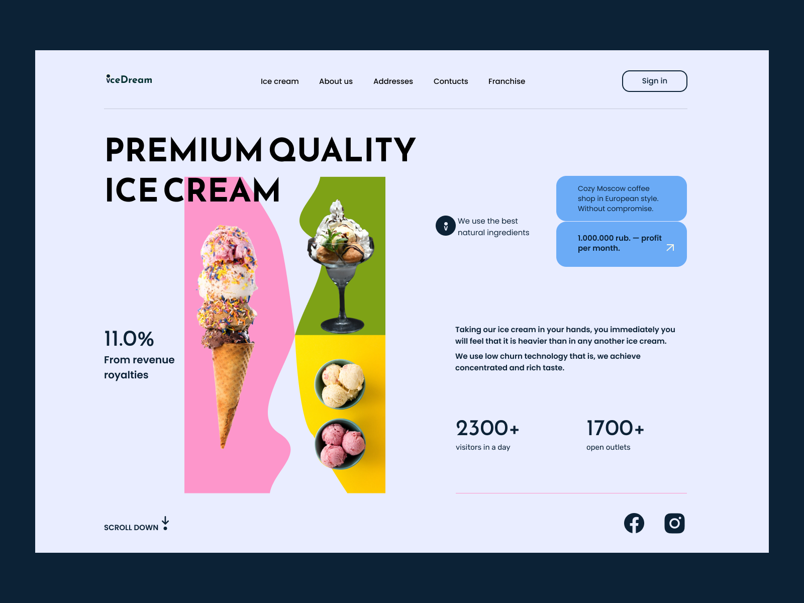 Ice Cream by Tanya Ufimtsava on Dribbble