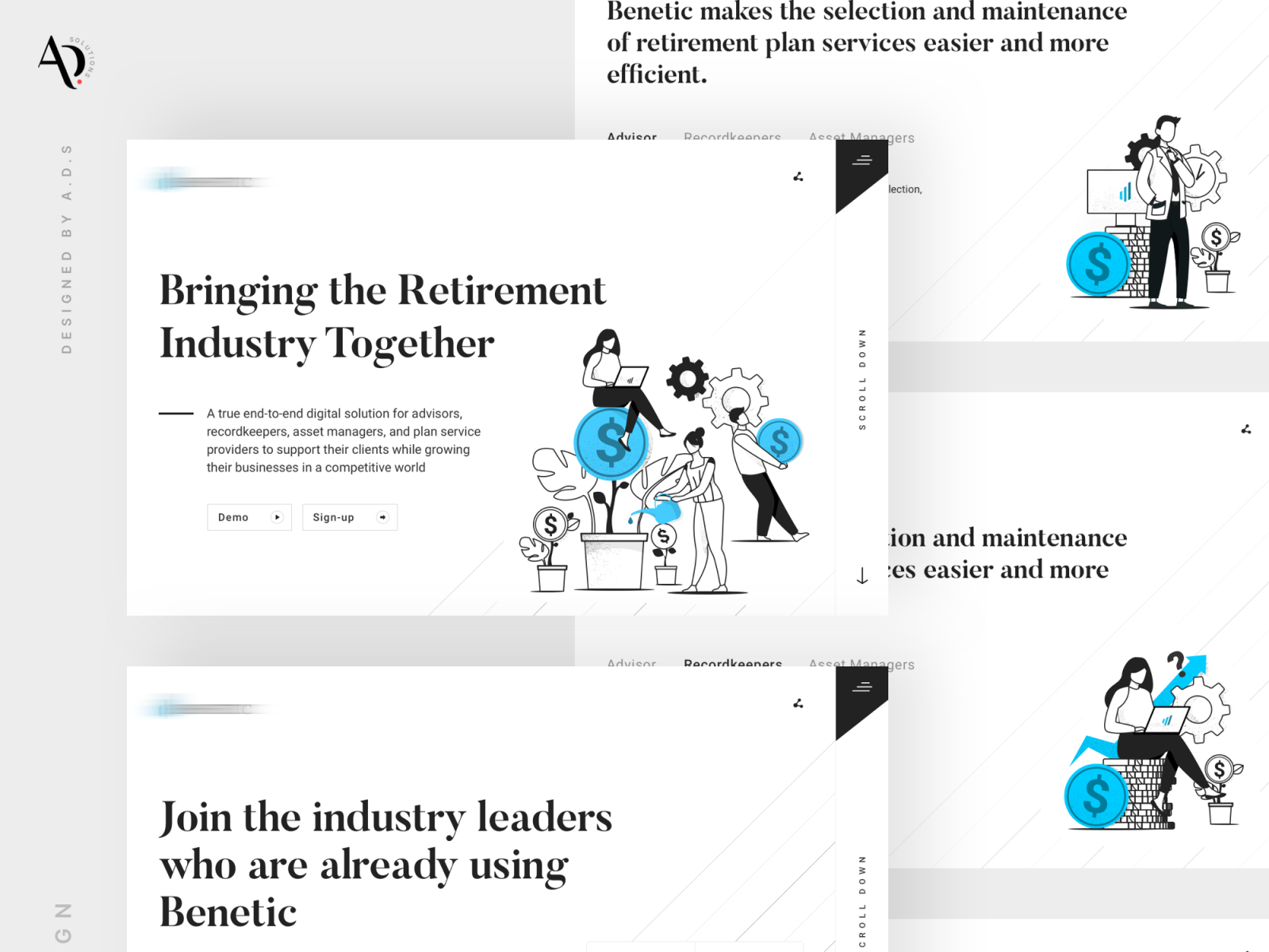 Clean Website Design Concept by A.D.S on Dribbble