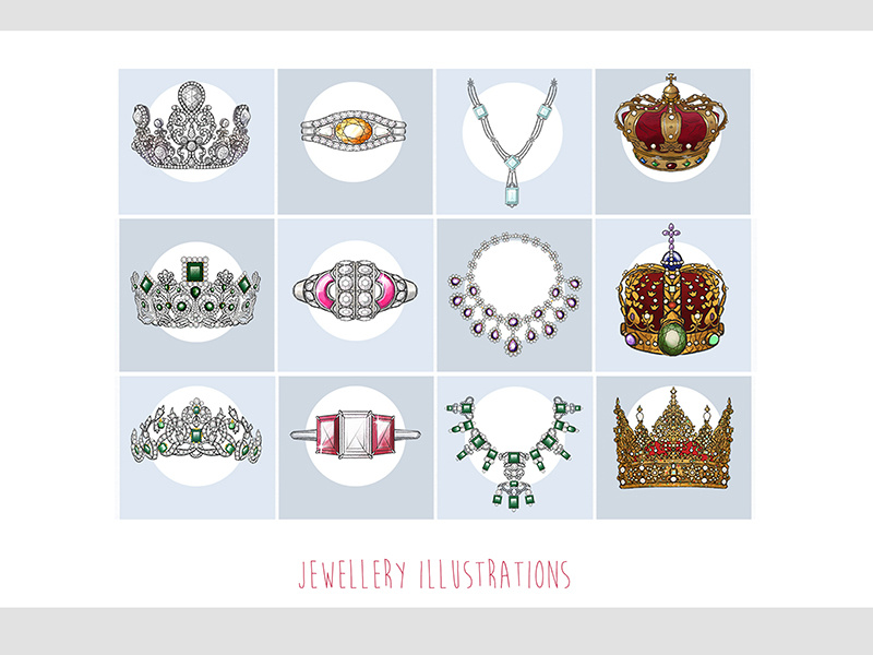 Royal Jewellery Illustration 2 by Jamie ONeill on Dribbble