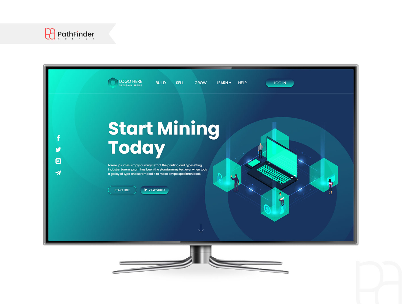 Blockchain Hero Slider Design by Ayesha Khanam Afrin on Dribbble