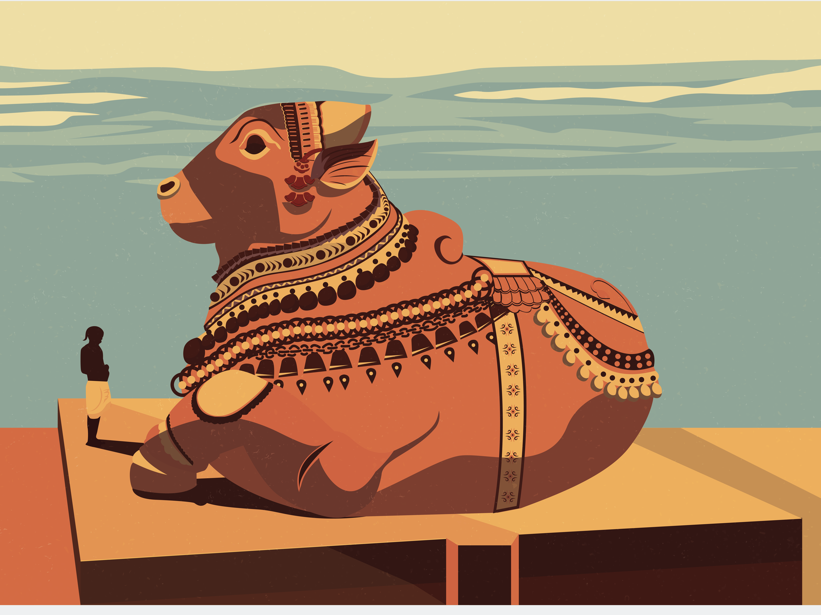 Nandi Bull by darshan on Dribbble