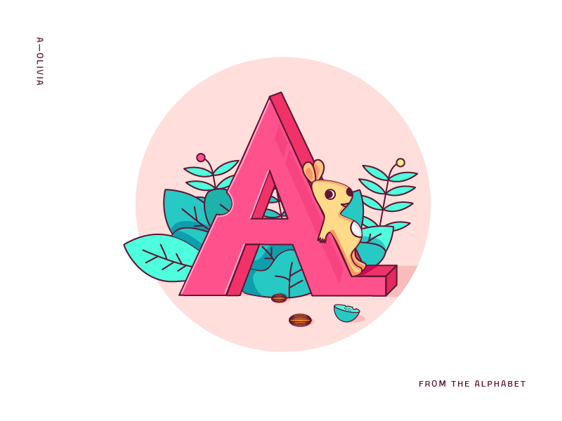 ALPHABET ILLUSTRATION by Olivia Hebe on Dribbble