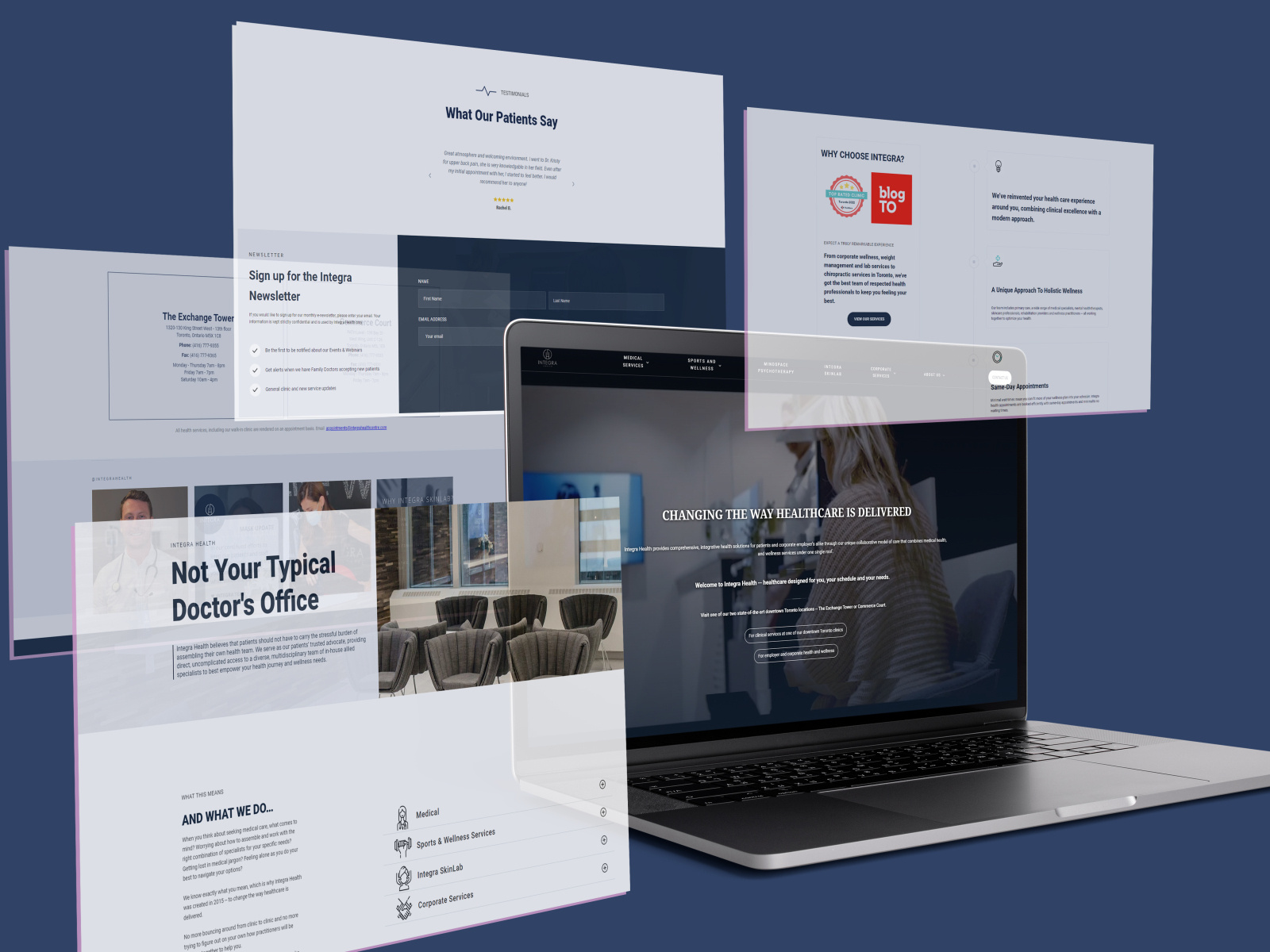 Medical Clinic Re-design Project - Integra Health by UFO Web Design on ...