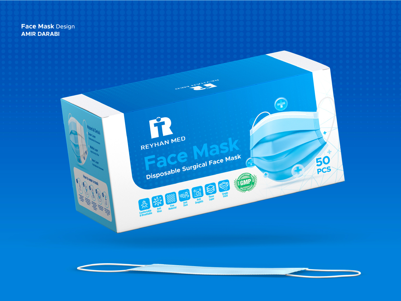 Face Mask Packaging Design by Darabi Design DD on Dribbble