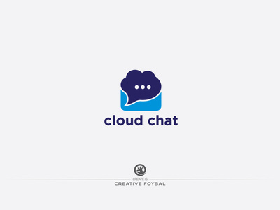 Cloud Chat Logo by Creative Foysal on Dribbble