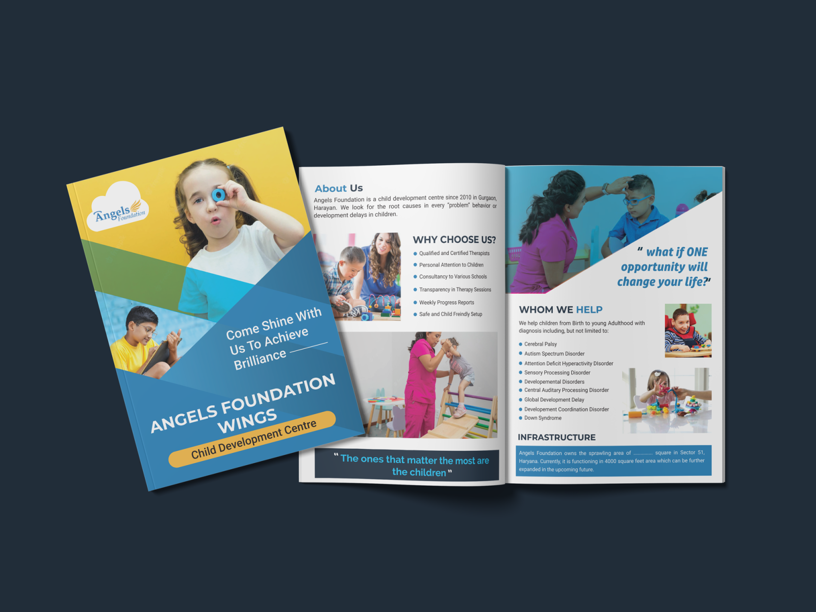 ANGEL FOUNDATION ( BROCHURE DESIGN) by YASMIN ALI on Dribbble