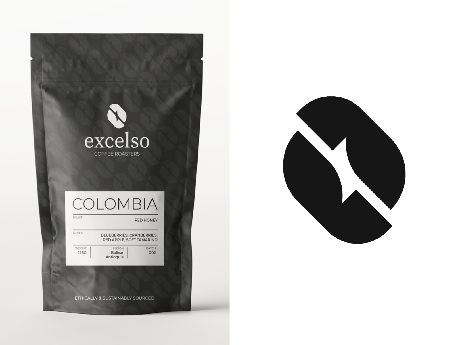 Final Excelso (coffee roasters) logo concept + branding. by Anna on ...