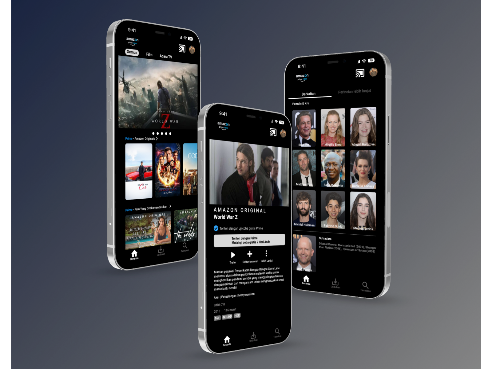 Prime Video Mobile App Design by Hafiz Akbar Falah on Dribbble