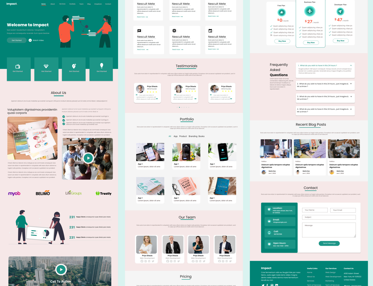 Desktop Design for Commercial Web page by Priya Sitaula on Dribbble