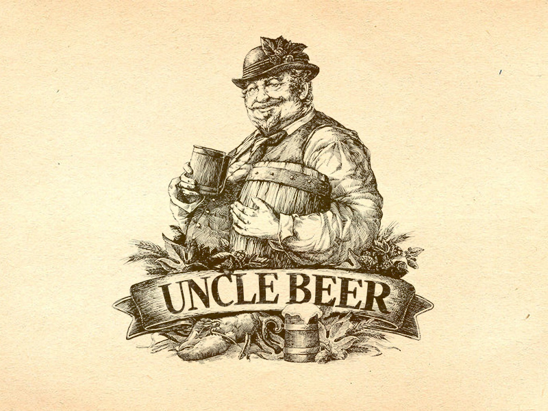 Uncle Beer by Sergey Sobin on Dribbble
