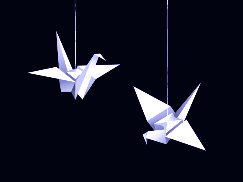 Paper Crane by Christina Young on Dribbble