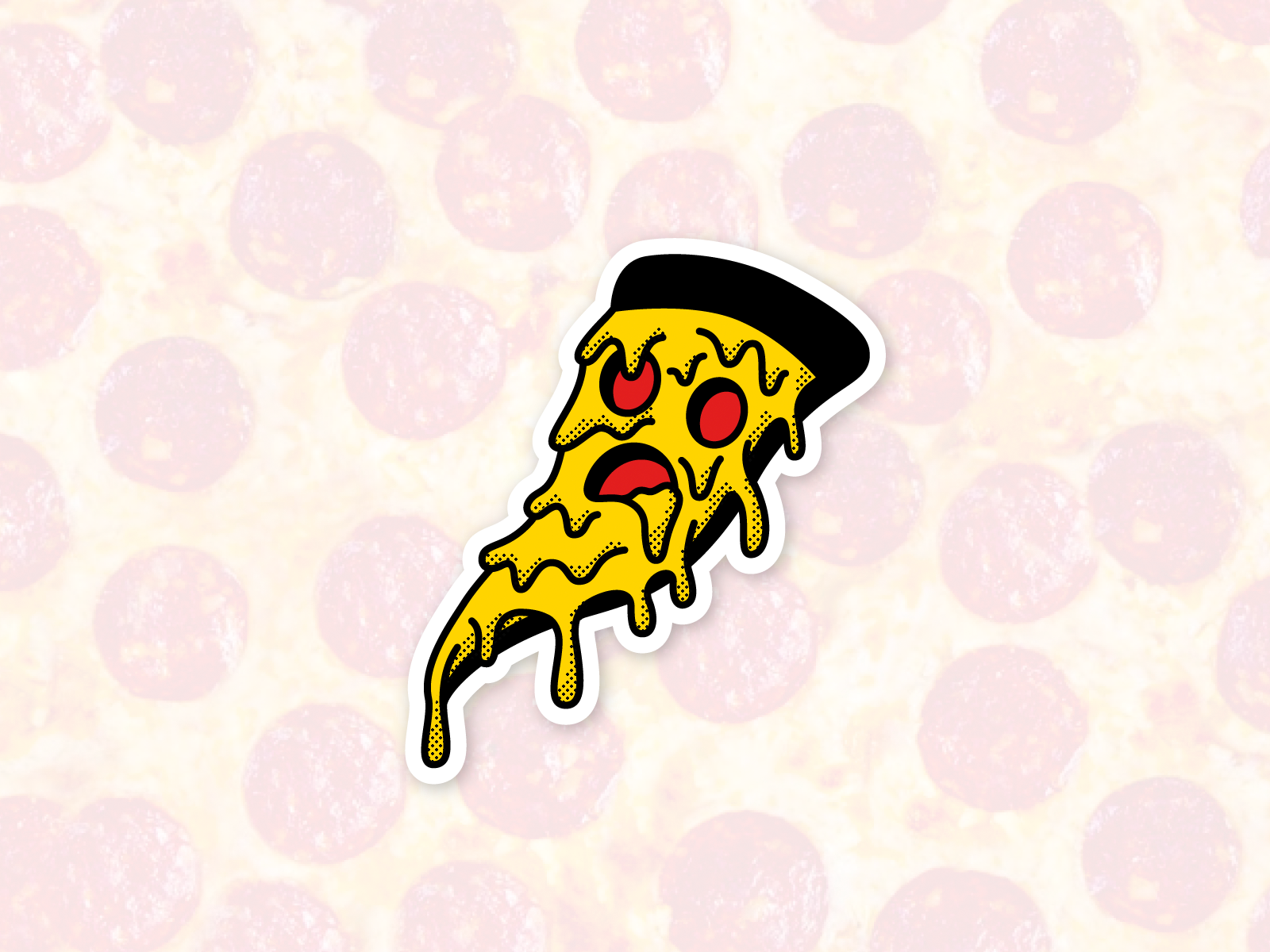 Pizza Sticker by Christina Young on Dribbble