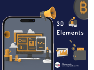 3D Elements kit pack 1 by Design code on Dribbble