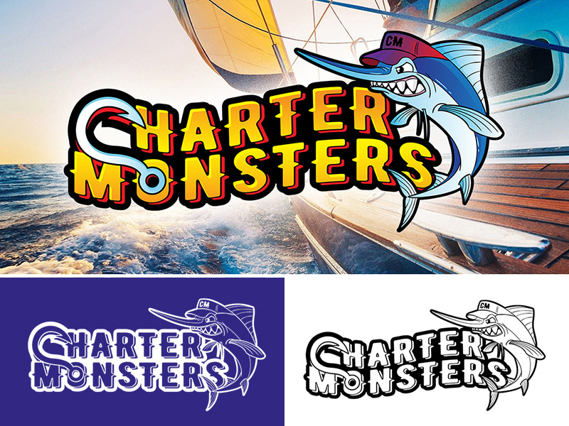 Charter Monsters logo by Sergey Rodionov on Dribbble