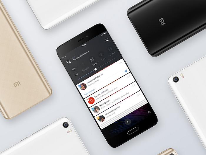 Redesign MIUI : Status bar, notification by Max Bator on Dribbble