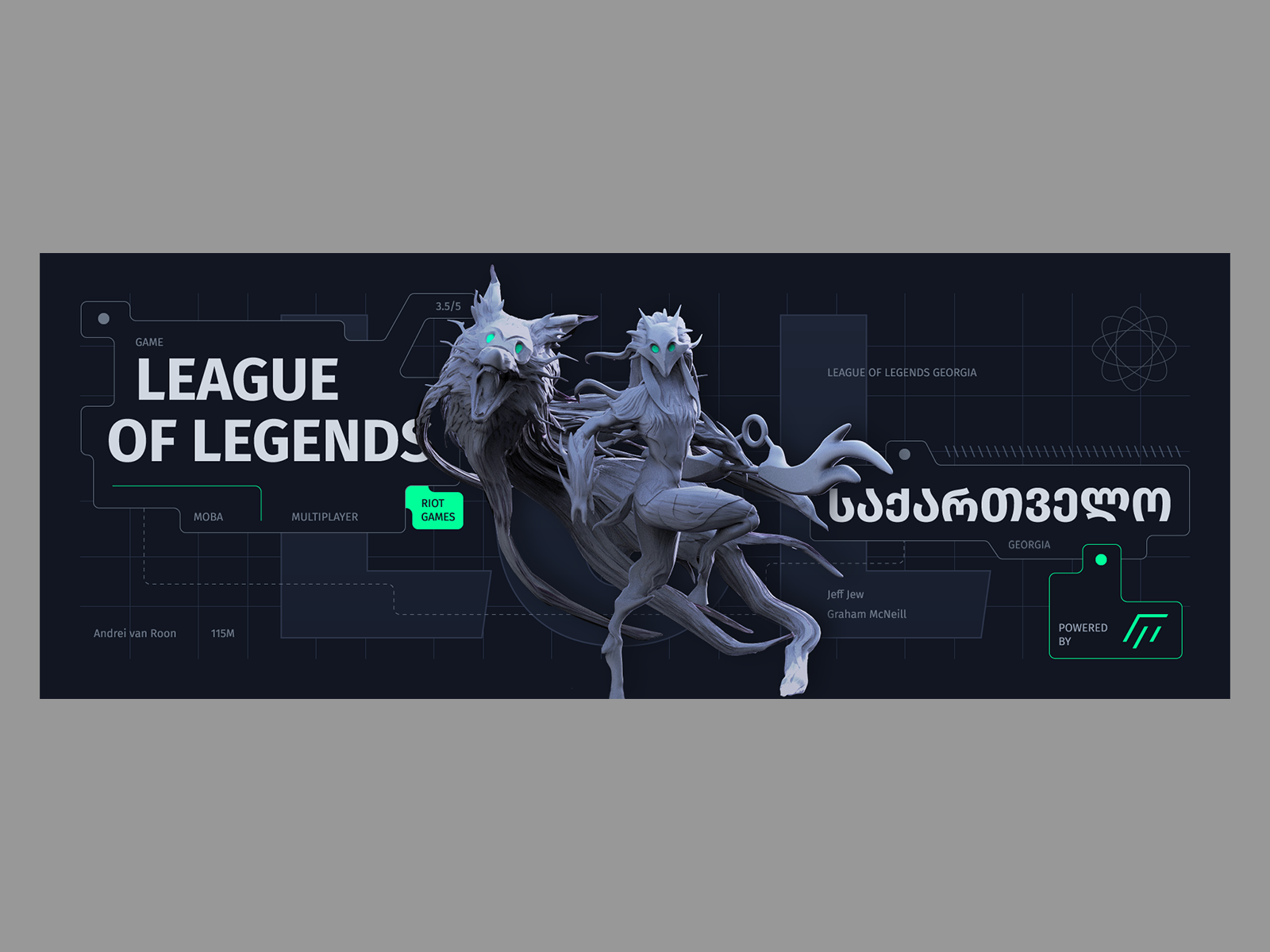 lol cover by Giorgi Kalandia on Dribbble