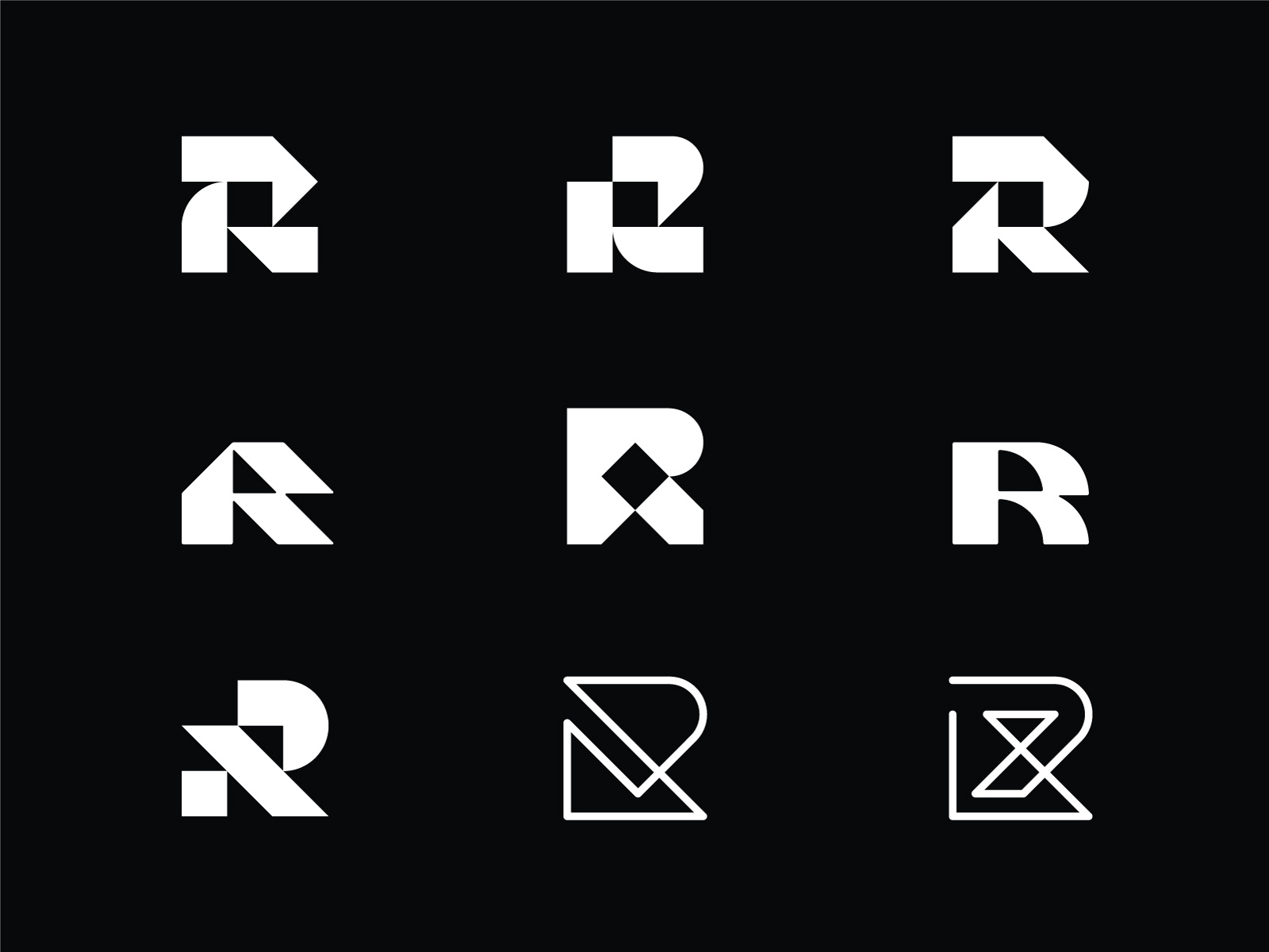 R Lettermark by Marcus Rentsch on Dribbble