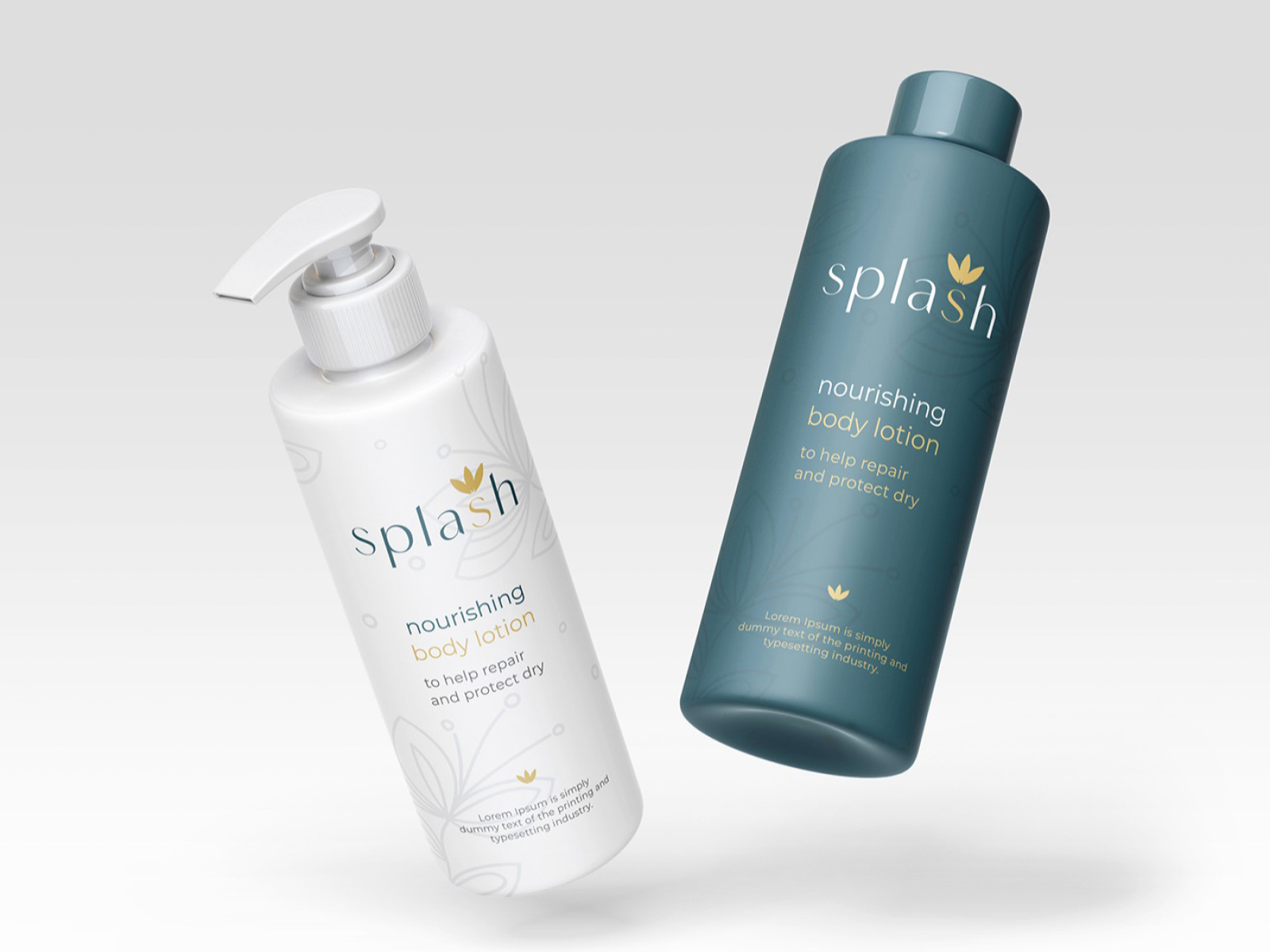 Splash Elegant Cosmetics Logo (Presentation) by Htd Club on Dribbble