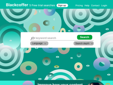 Blackcoffer - Seo Tool UI Landing page by thirumalesh avula on Dribbble
