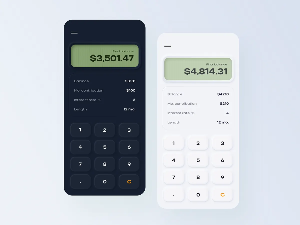 Calculator App designs, themes, templates and downloadable graphic ...