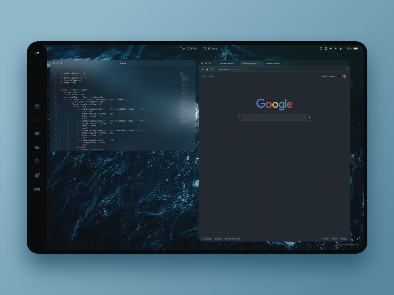 Design concept for an iOS-like linux desktop environment by Michael ...