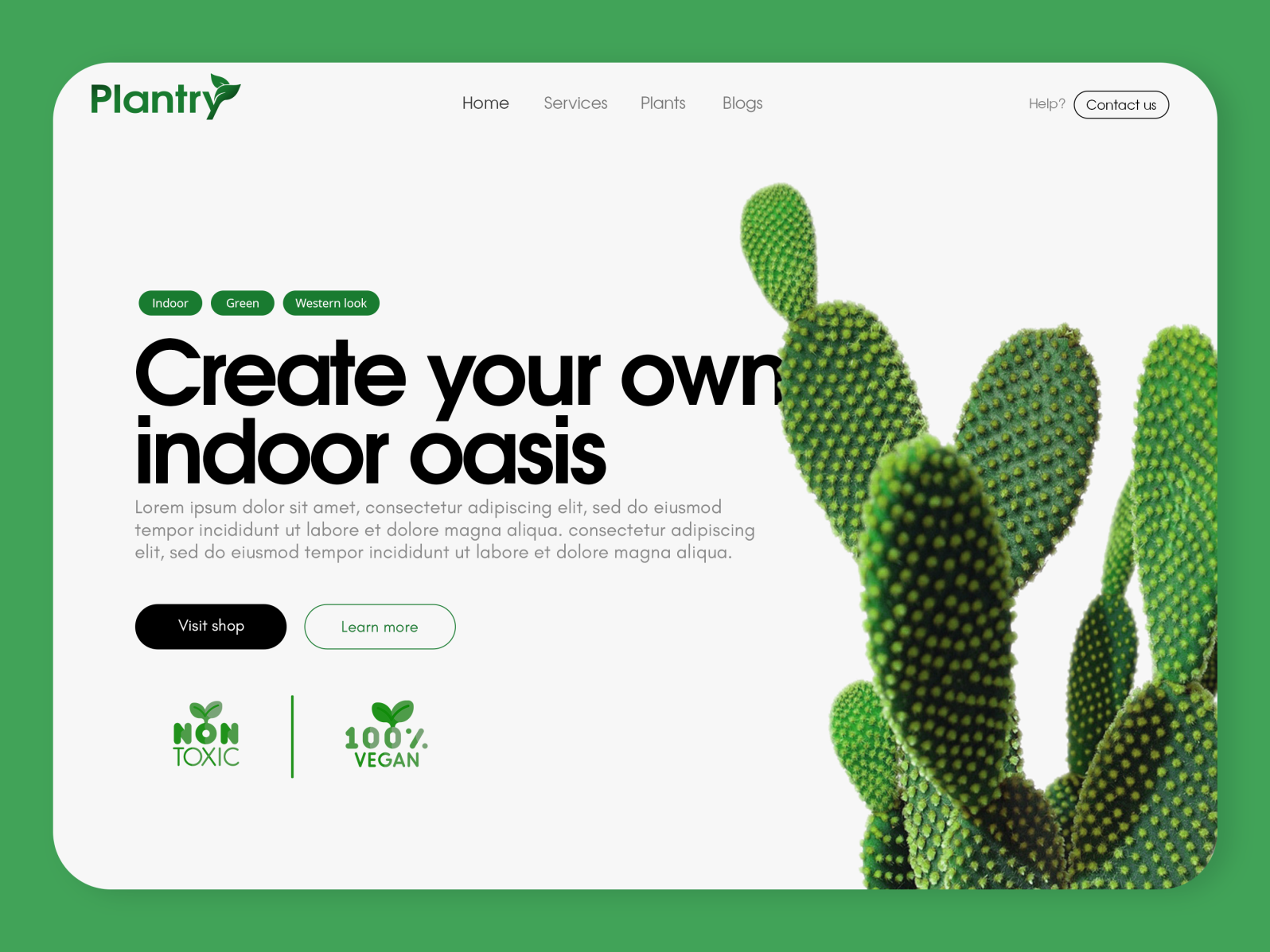 Plant and Human - UI Visual by Bilal Akhtar on Dribbble