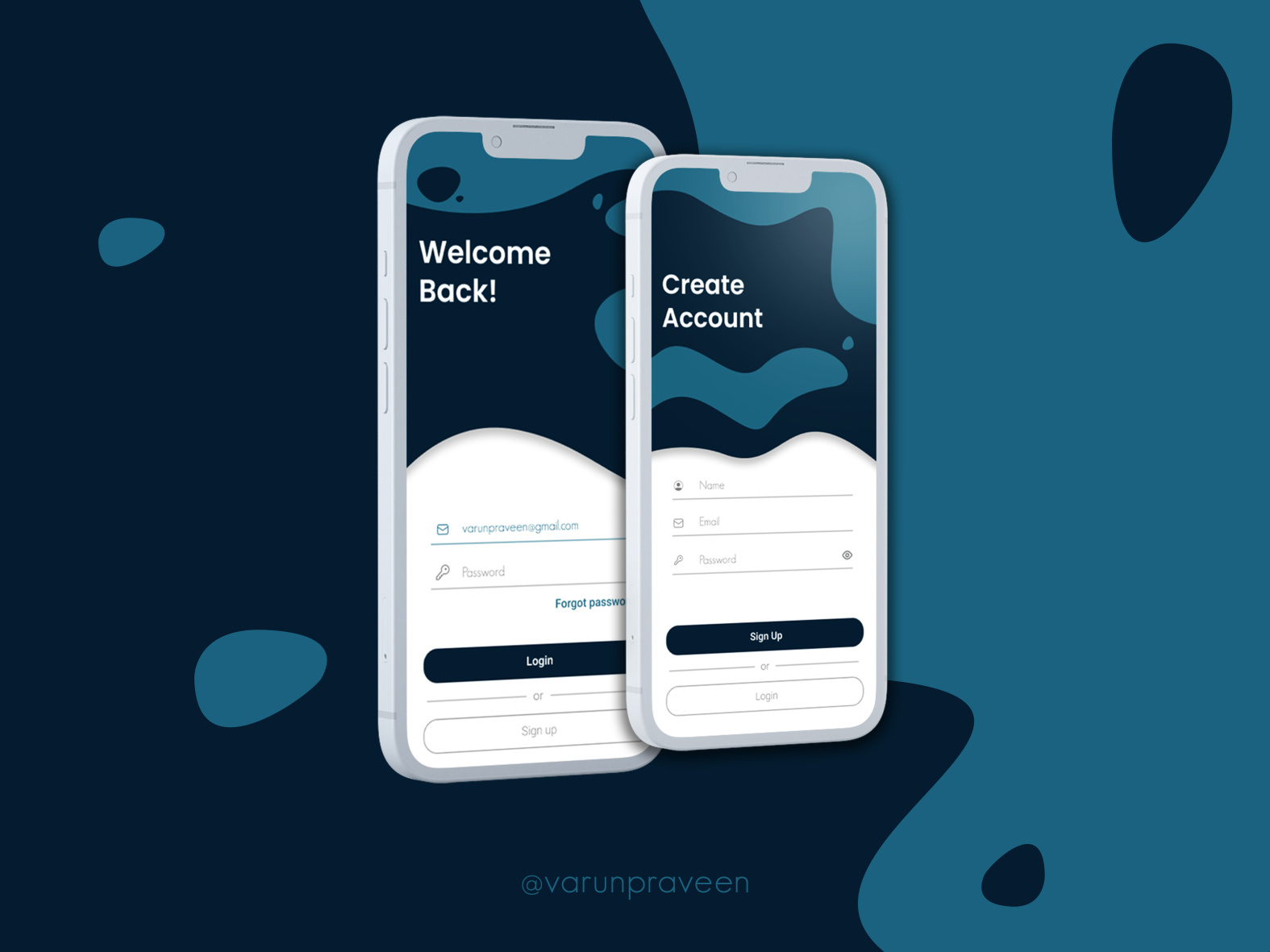 Daily UI 001 : Sign Up by Varun Praveen on Dribbble