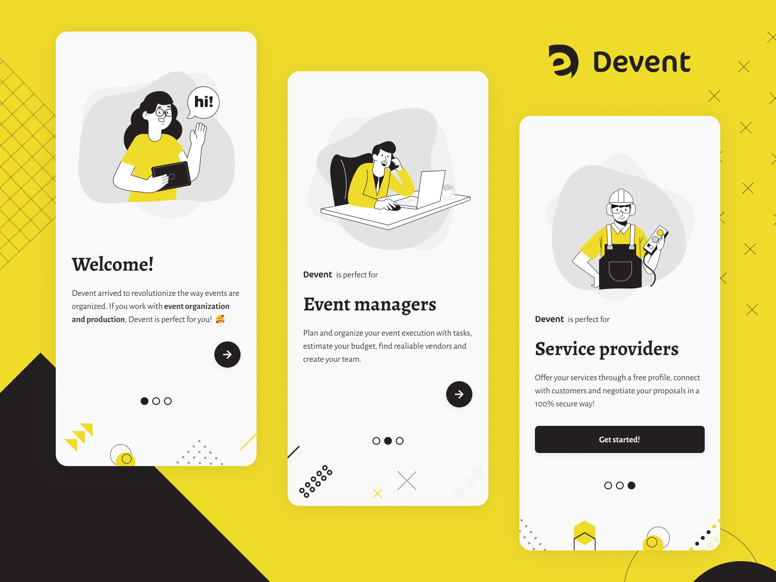 Devent - Event manager app by Fellype on Dribbble