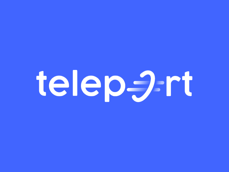 Teleport Logo Design by Vladislav Nikiforov on Dribbble