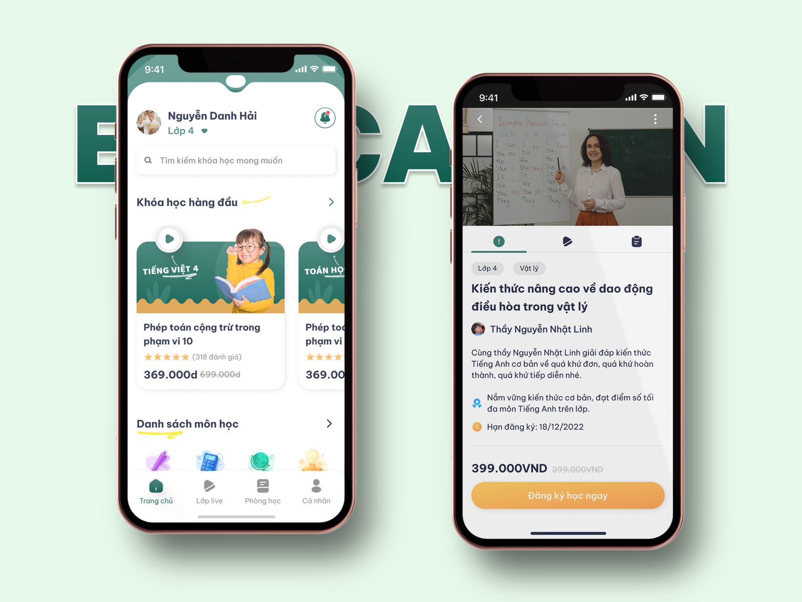Education - Mobile App Design by Hai Nguyen on Dribbble