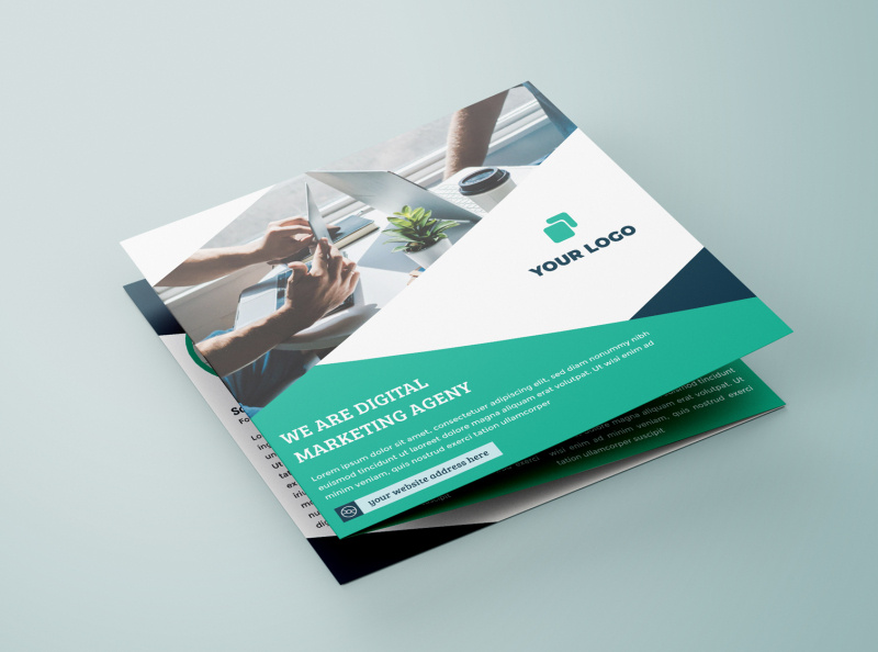 Digital Marketing Square Trifold Brochure by MD. NAWAJISH ISLAM on Dribbble