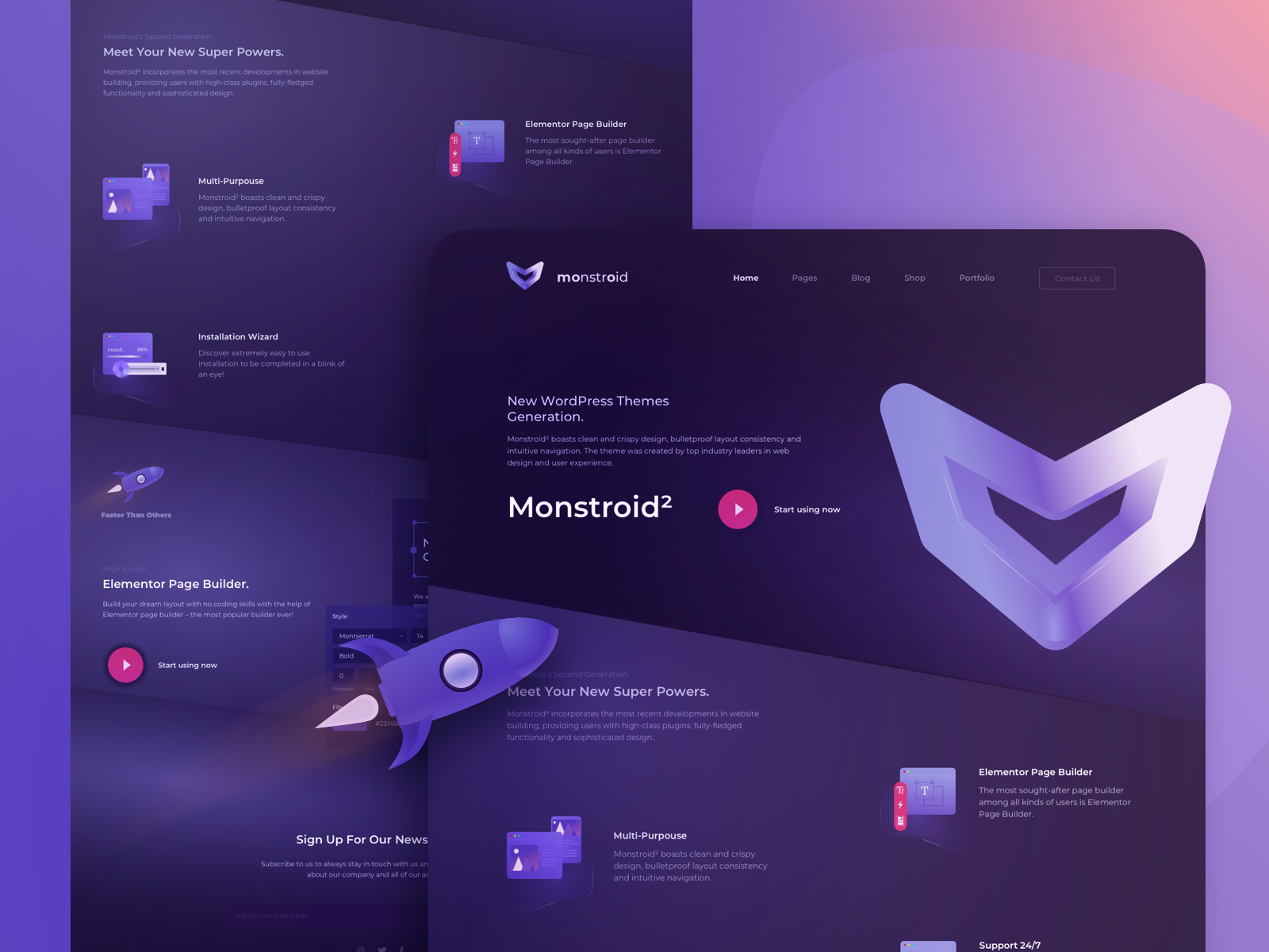 UI Landing create your template by AleksMorales on Dribbble