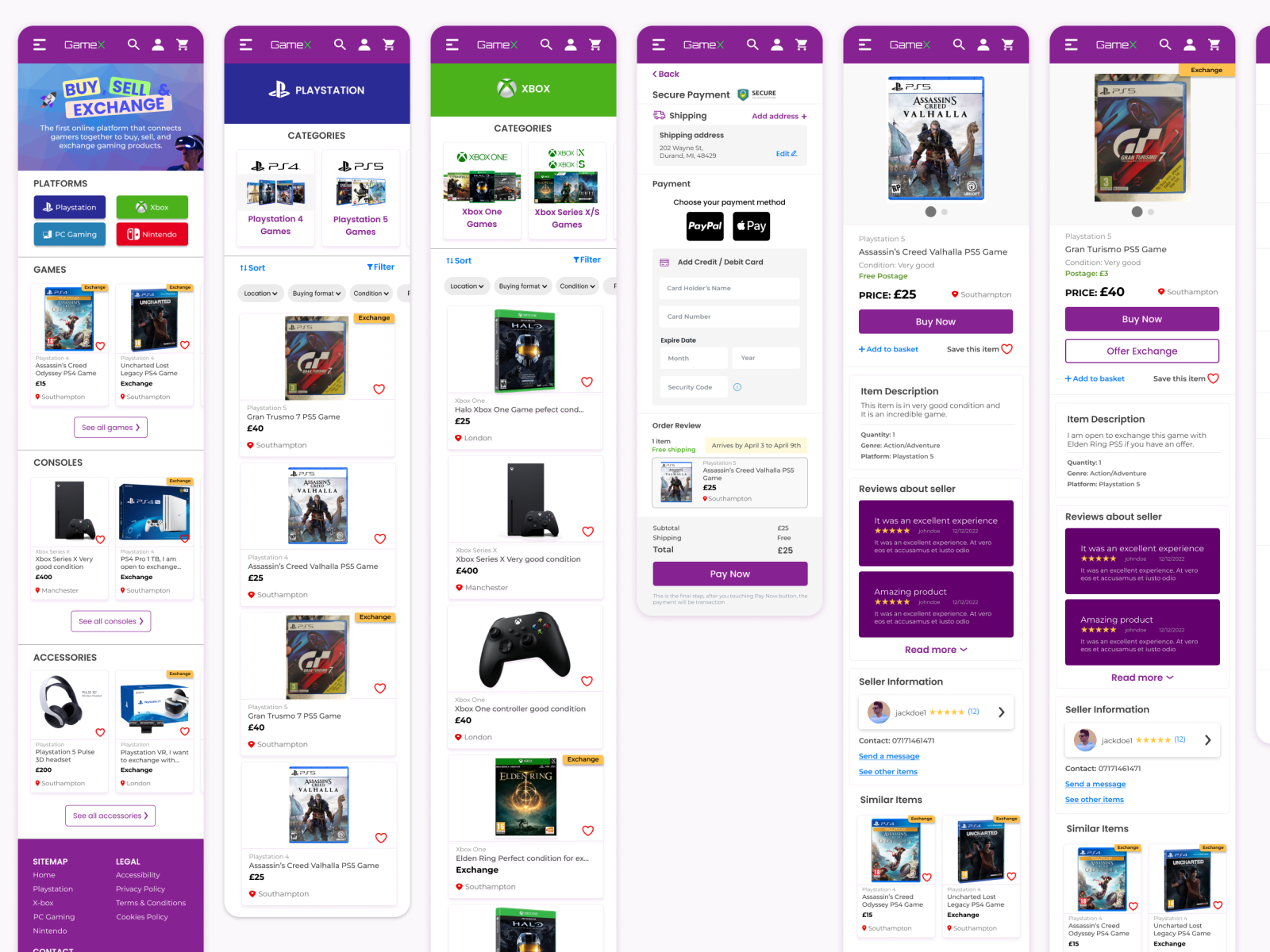 GameX Web Application - UX/UI Design by Bunyamin on Dribbble