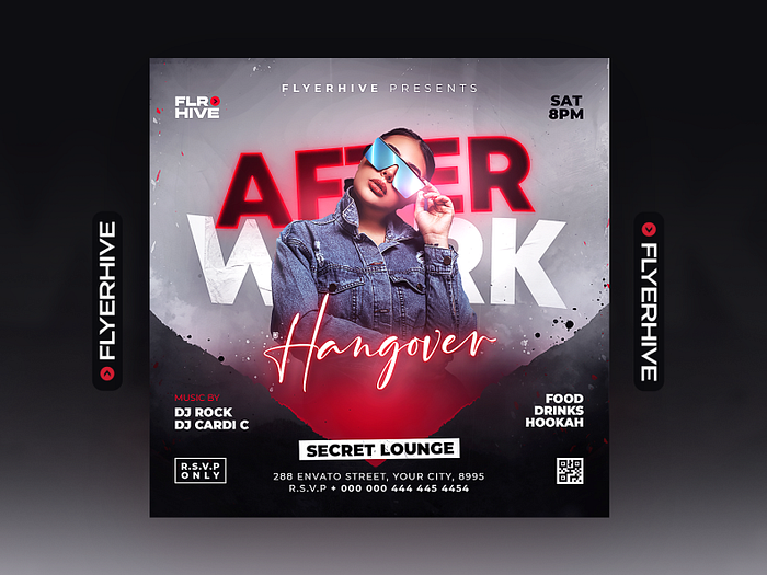 Free Party Flyer Template PSD Download by FLYERHIVE on Dribbble