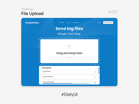 File Upload UI designs, themes, templates and downloadable graphic ...
