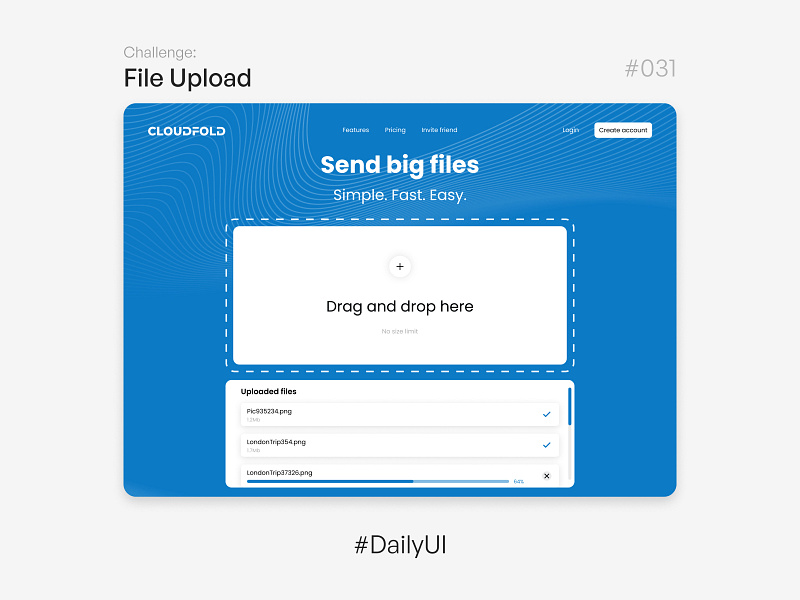 File Upload UI designs, themes, templates and downloadable graphic ...