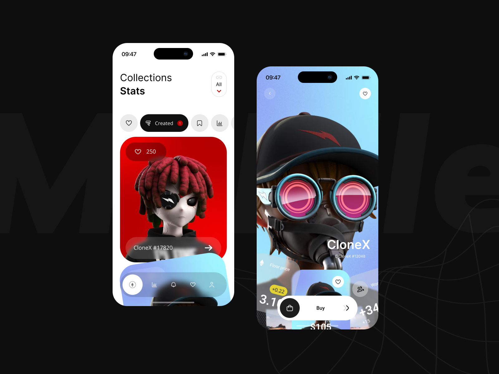 NFT - Mobile App Design by Creative AppUi 🔥 on Dribbble NFT - Mobile App Design by Creative AppUi 🔥 on Dribbble