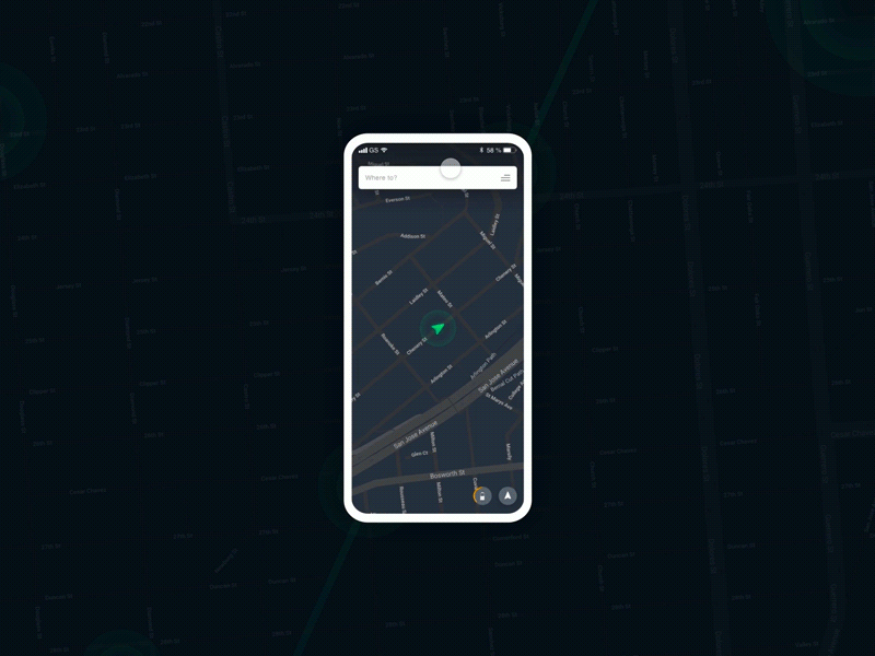 Car navigation Interaction by Pavle Lucic on Dribbble