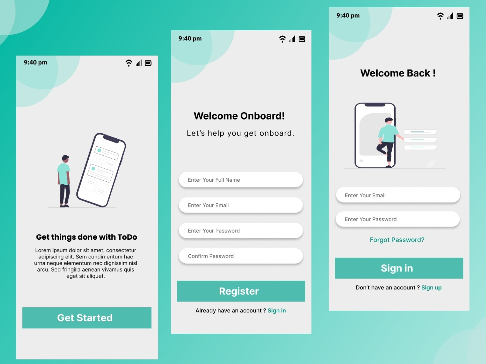 STARTING PAGE by Om Dwivedi on Dribbble