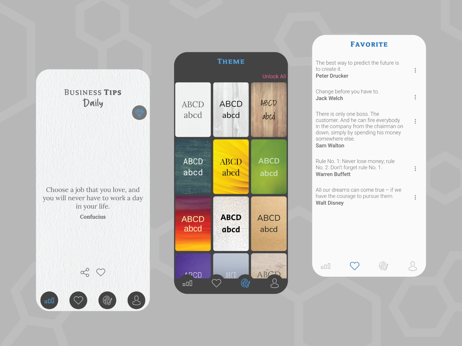 Business Tips Daily (Android APP) by Yellow Bottle Studio on Dribbble